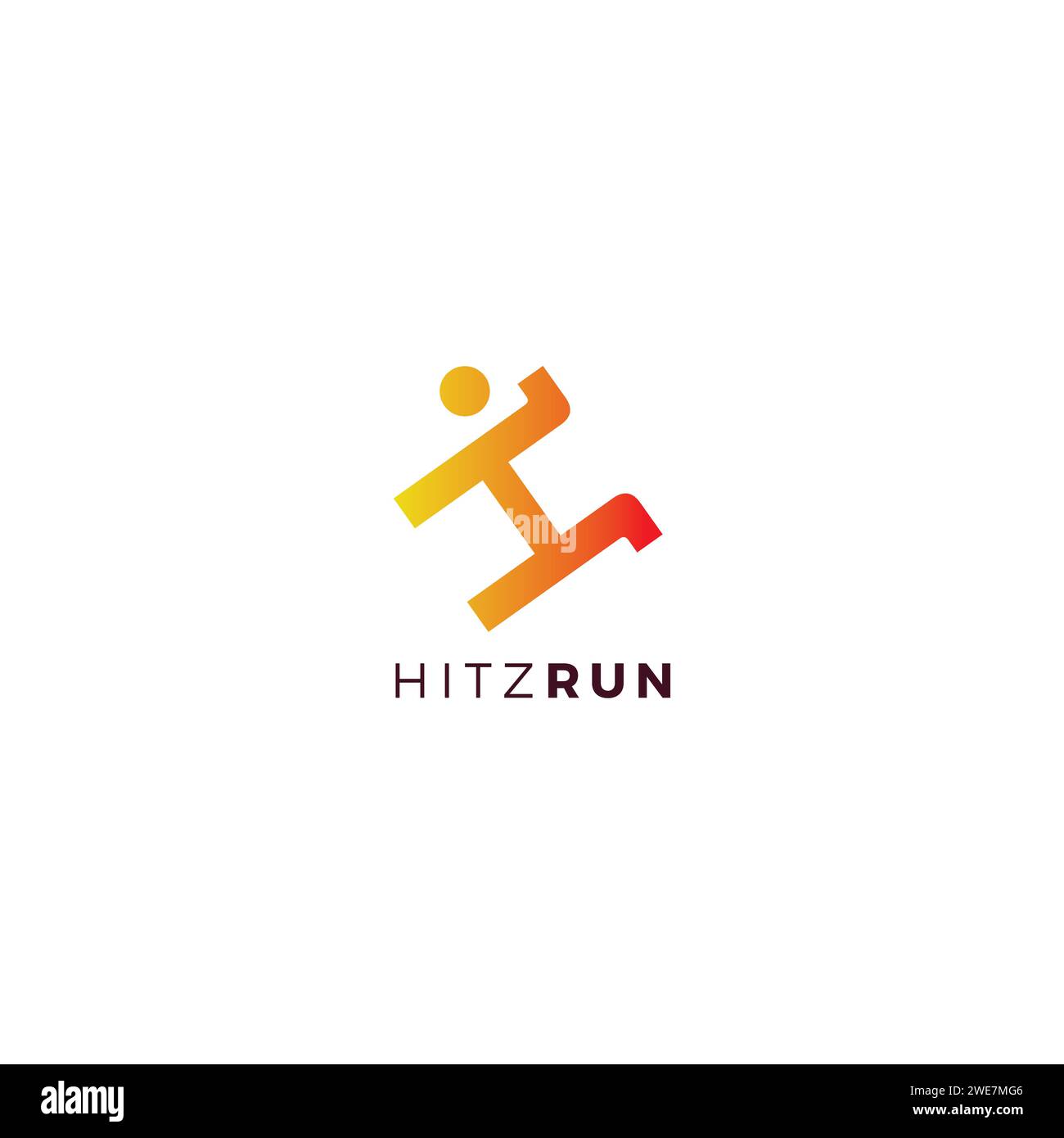 Letter athlete logo alphabet hi-res stock photography and images - Alamy