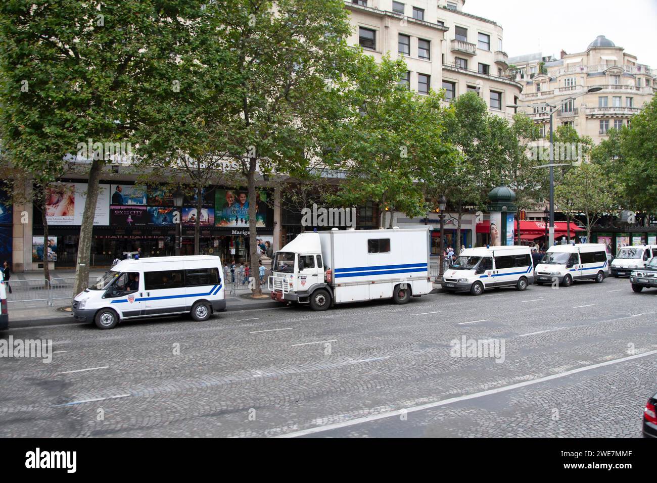 Police operation Place Pigalle Paris France Stock Photo - Alamy
