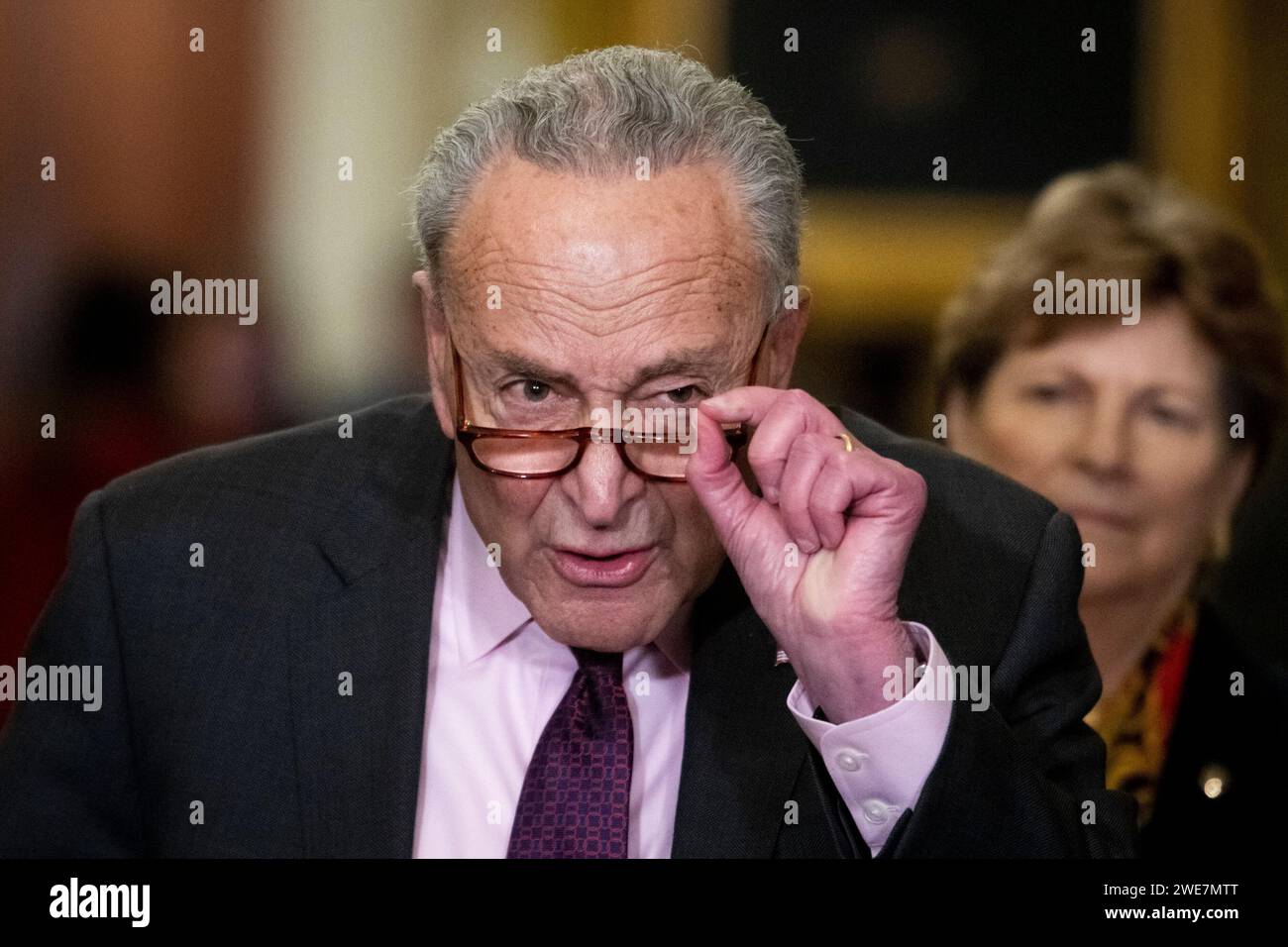 United States Senate Majority Leader Chuck Schumer (Democrat of New ...