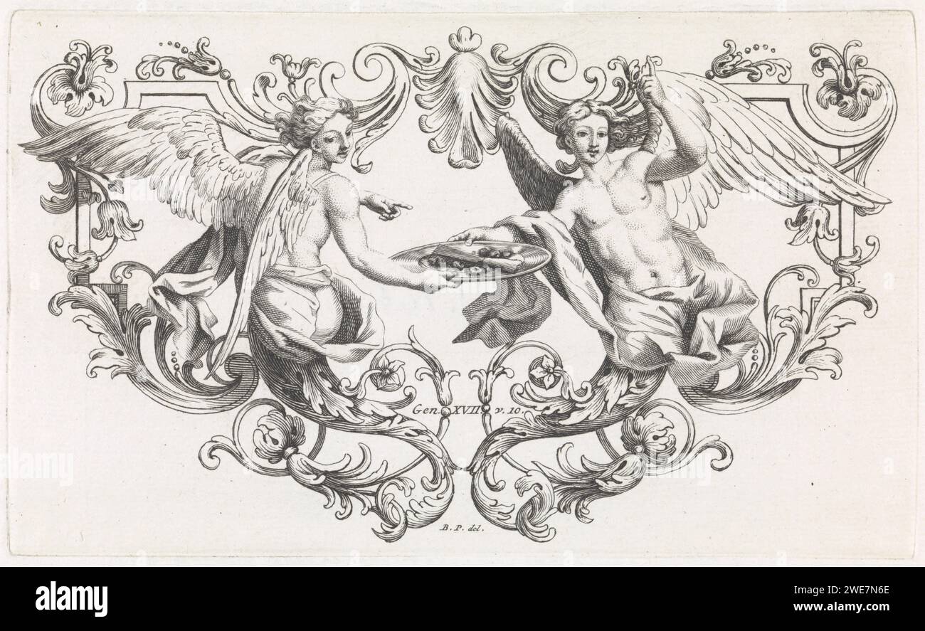 Ornaments with tetragram and angels with circumcision instruments ...