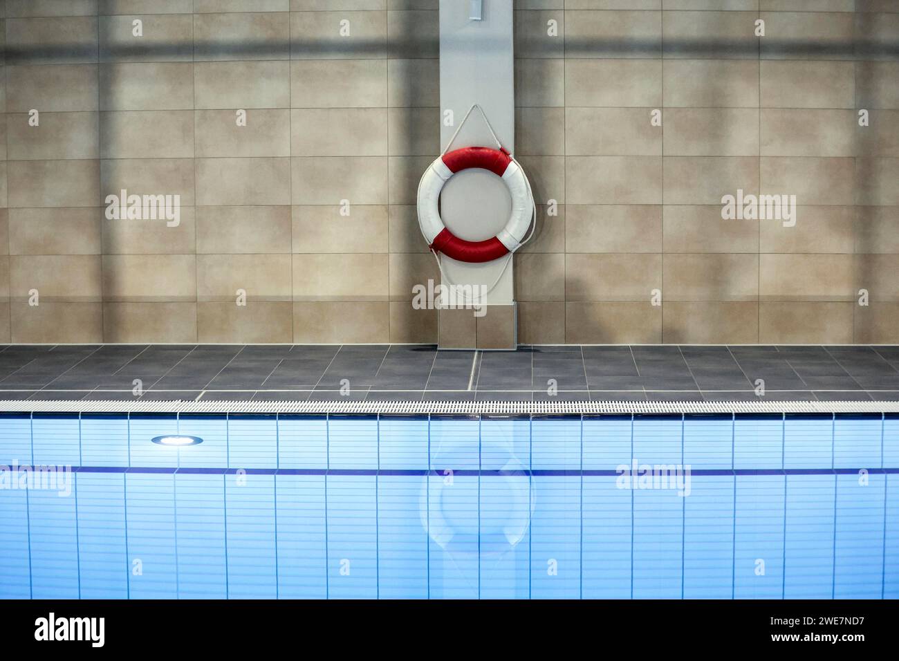 Lifebuoy swimming pool of the reopened Tiergarten municipal swimming ...