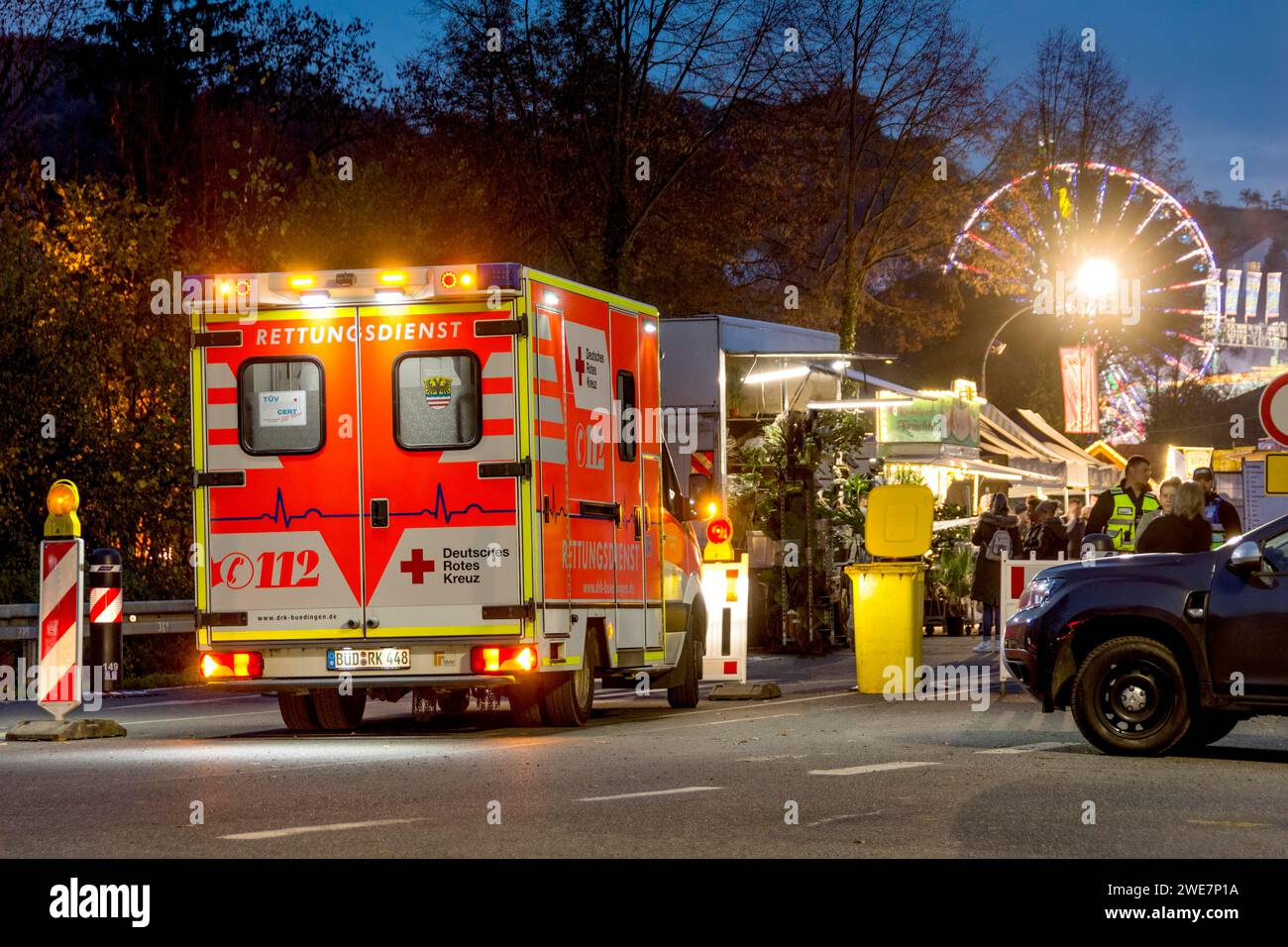Ambulance, ambulance service, emergency doctor on duty, German Red ...