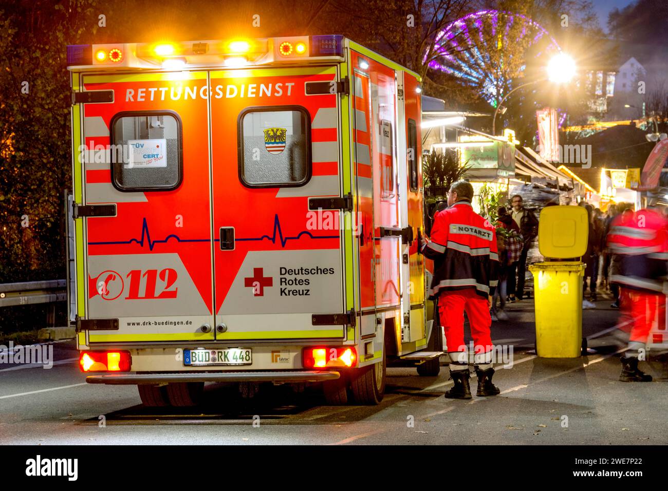 Ambulance, ambulance service, emergency doctor on duty, German Red ...
