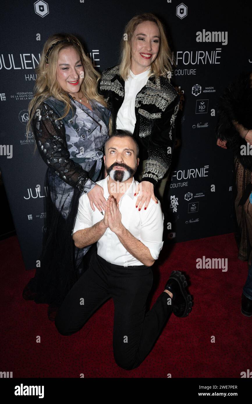 Paris, France. 23rd Jan, 2024. Julien Fournier, Marilou Berry and ...