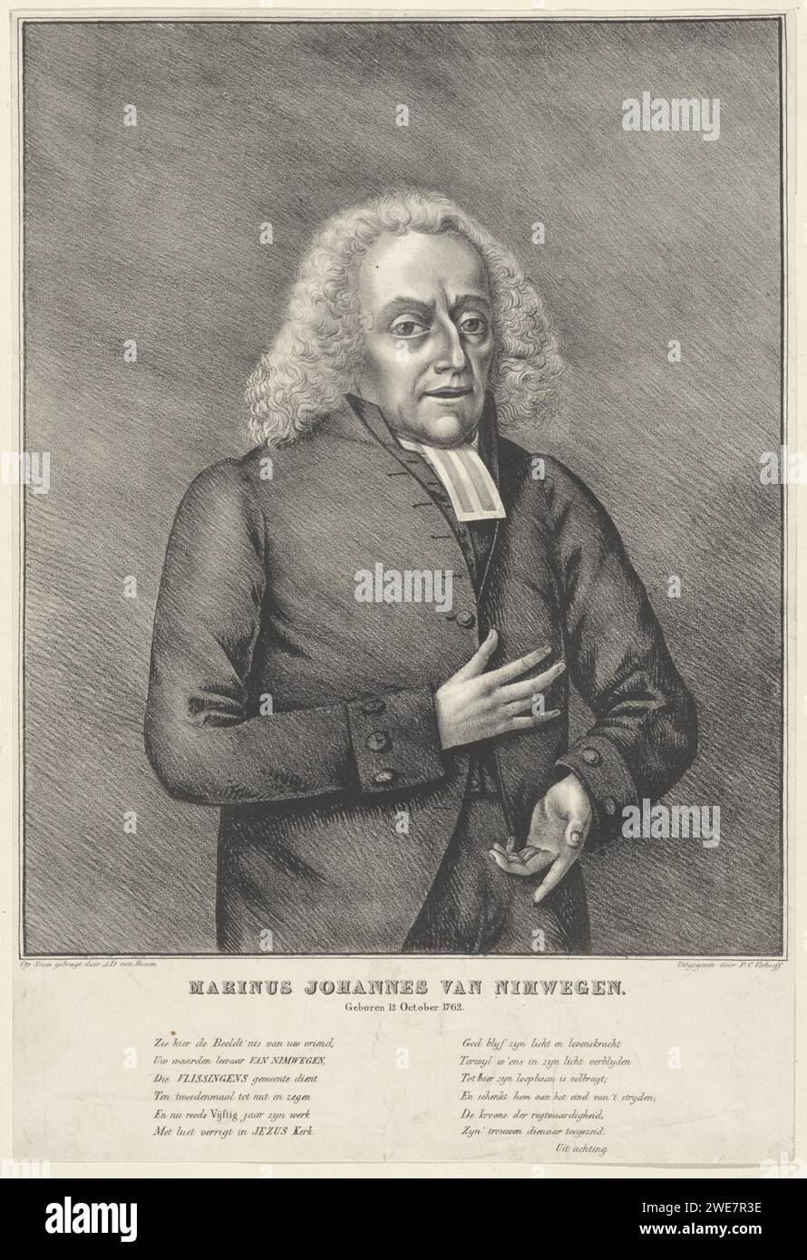 Portrait of Marinus Johannes van Nimwegen, Abraham Dirk van Boven, 1818 ...