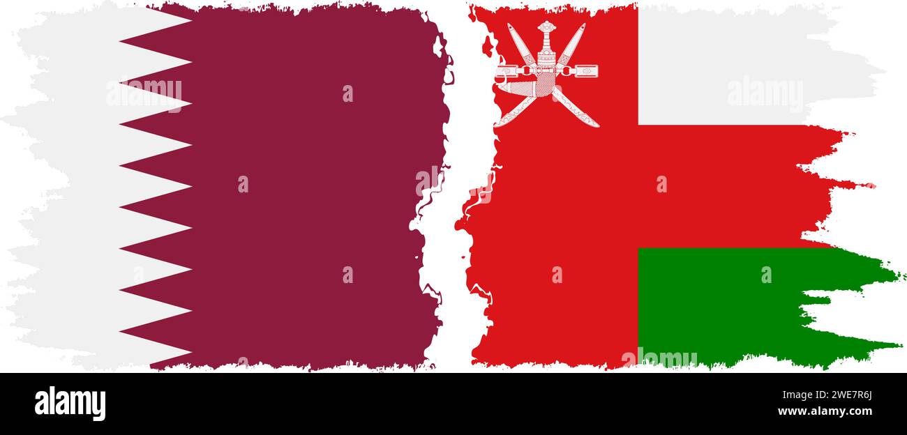 Oman qatar flag hi-res stock photography and images - Alamy
