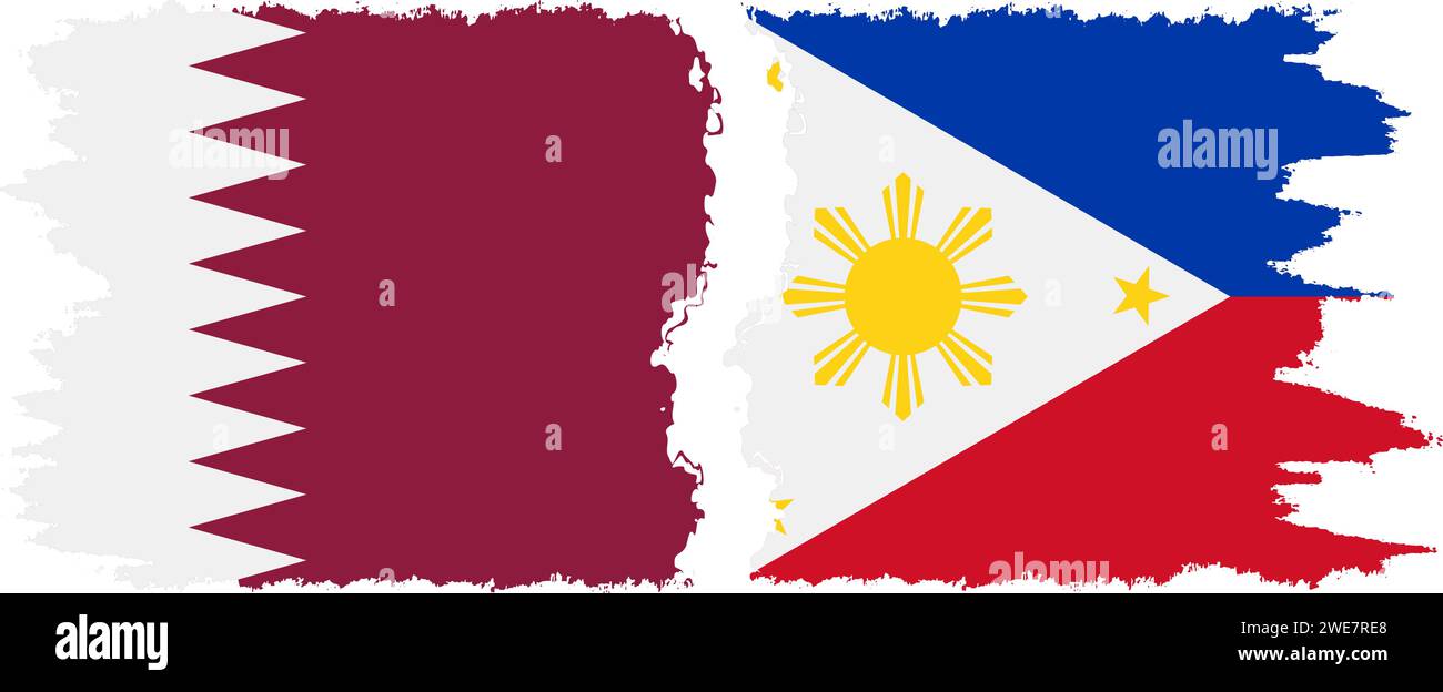 Qatar philippines flag hi-res stock photography and images - Alamy