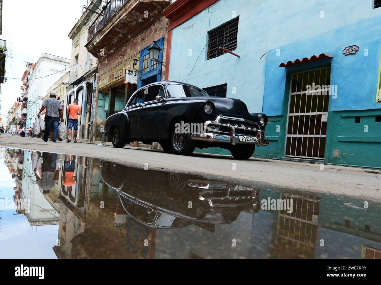 An old Chevrolet Fleetline De Luxe parked in a small street in Old ...