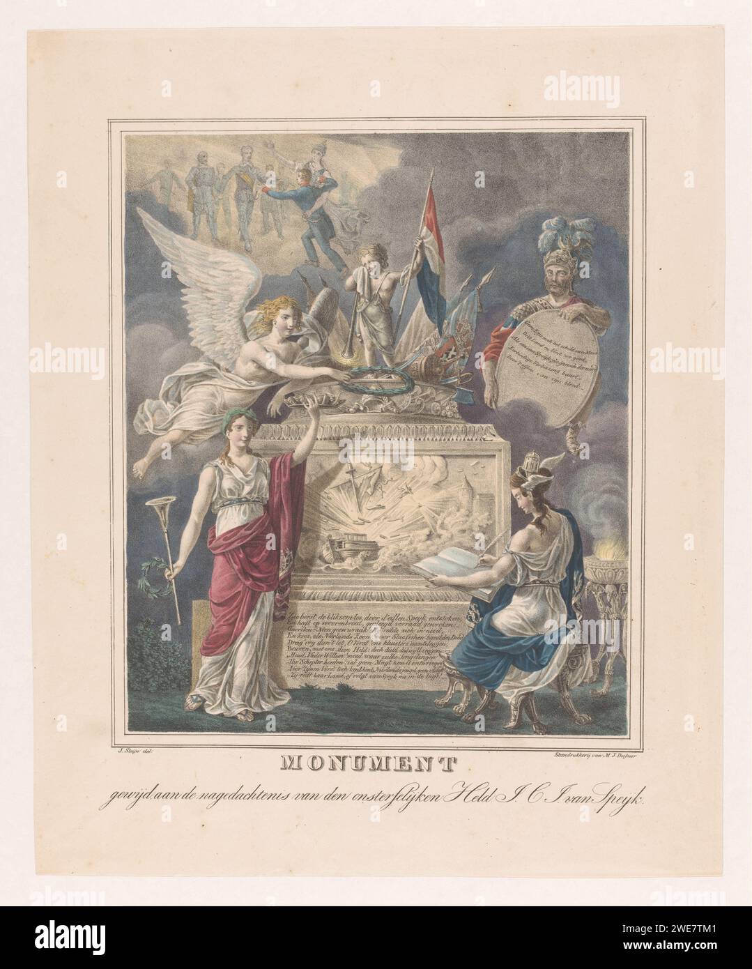 Allegorical grave monument for Jan Carel Josephus van Speijk, Johannes ...
