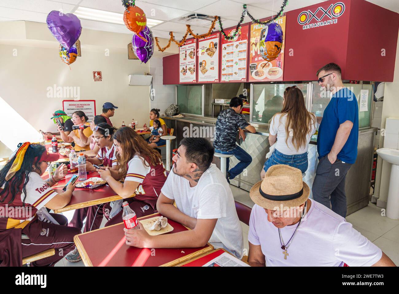 Merida Mexico,centro historico central historic district,Oxxo ...