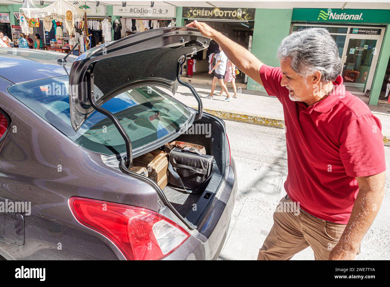 Merida Mexico,centro historico central historic district,uber driver ...