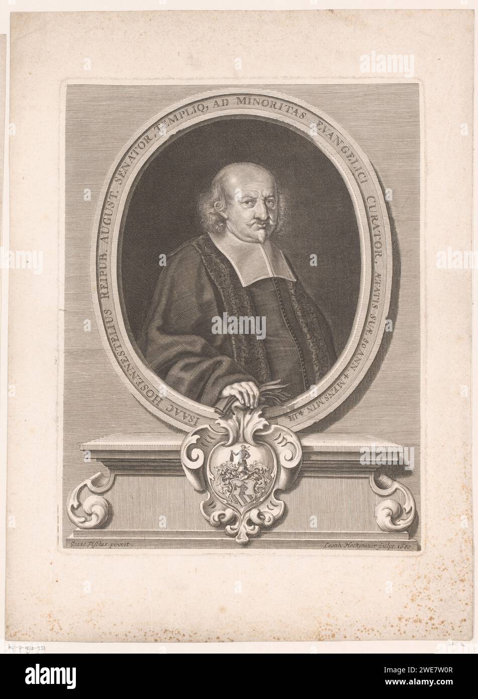 Portrait of Isaac Hosennestel at the age of 80, Leonhard Heckenauer ...