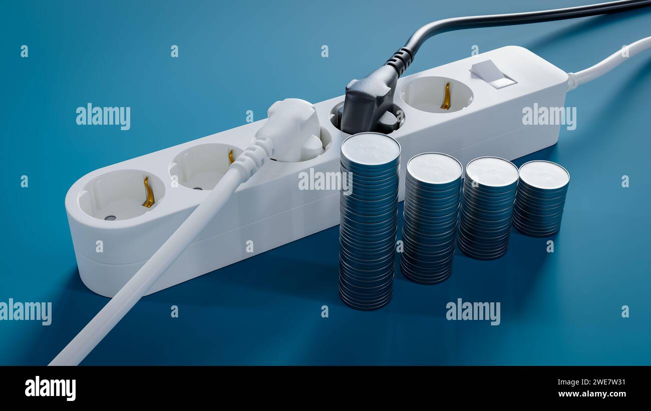 The concept of electricity conservation is represented by electrical ...