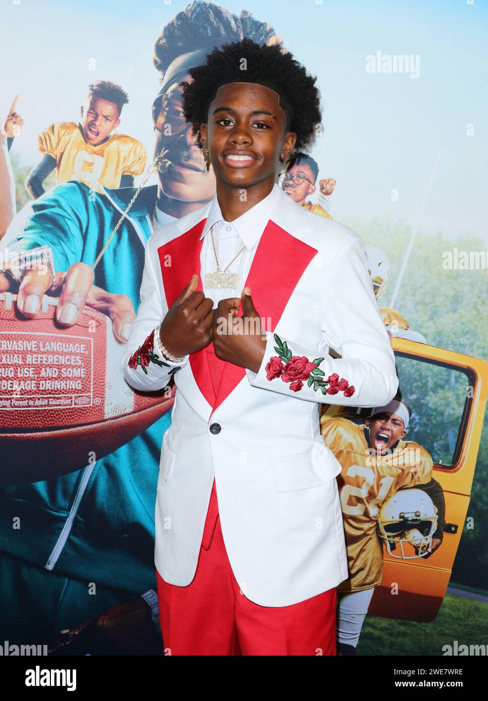 Culver City, USA. 23rd Jan, 2024. Caleb Dixon arrives at The World ...