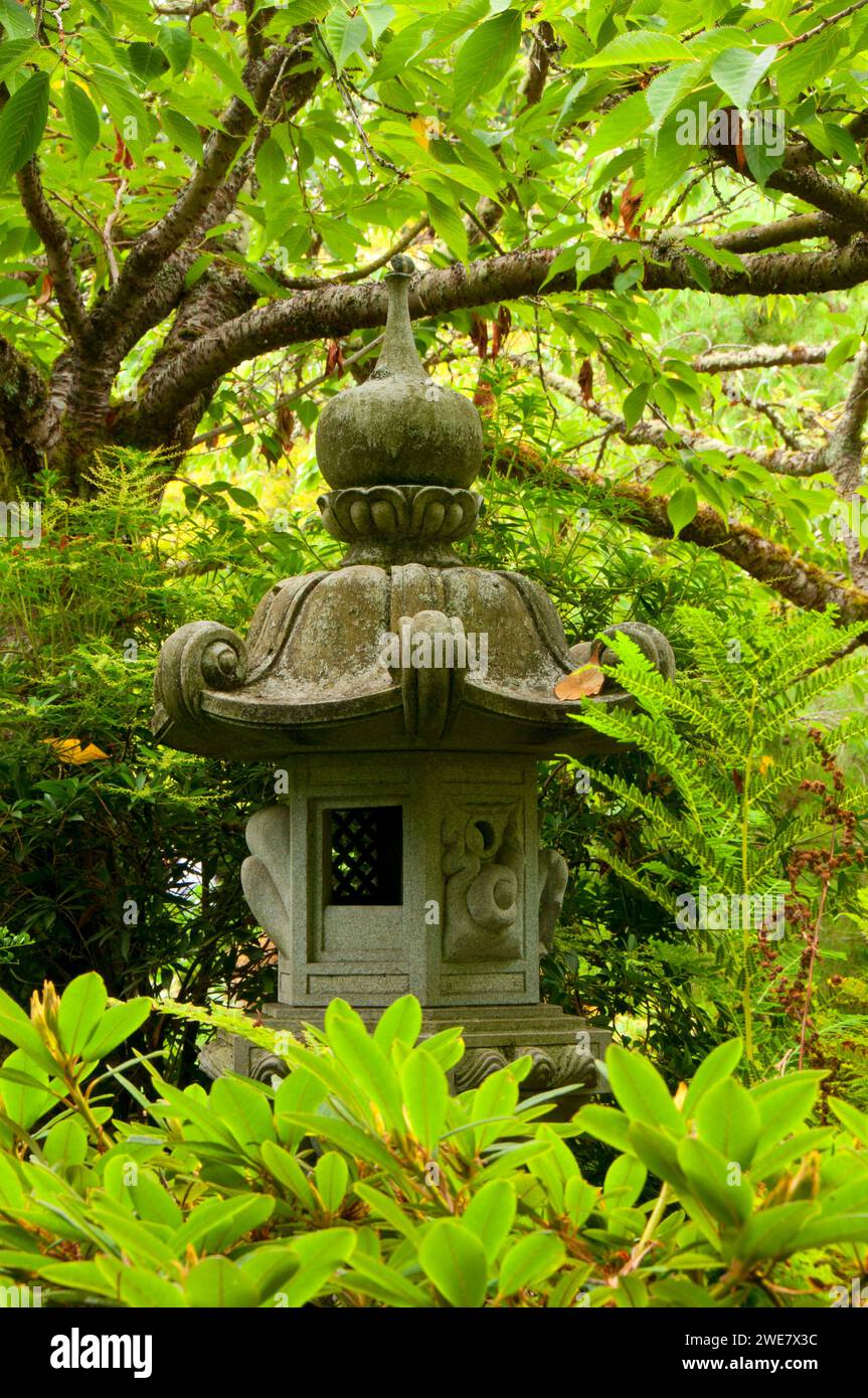 Pagoda lantern, Yashiro Japanese Garden, Olympia, Washington Stock ...