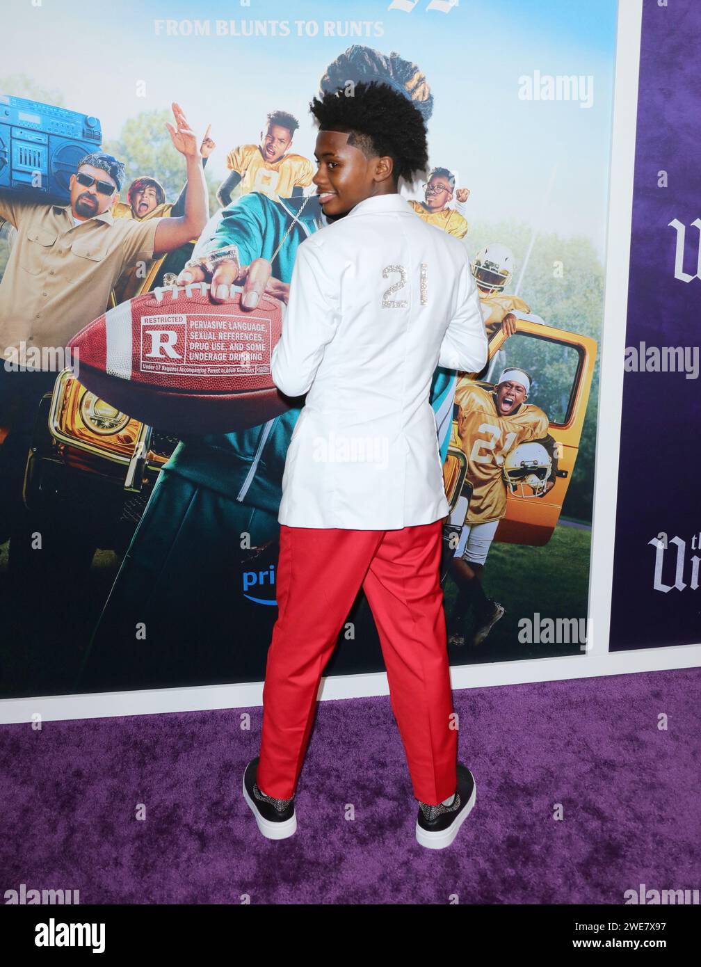 Culver City, USA. 23rd Jan, 2024. Caleb Dixon arrives at The World ...