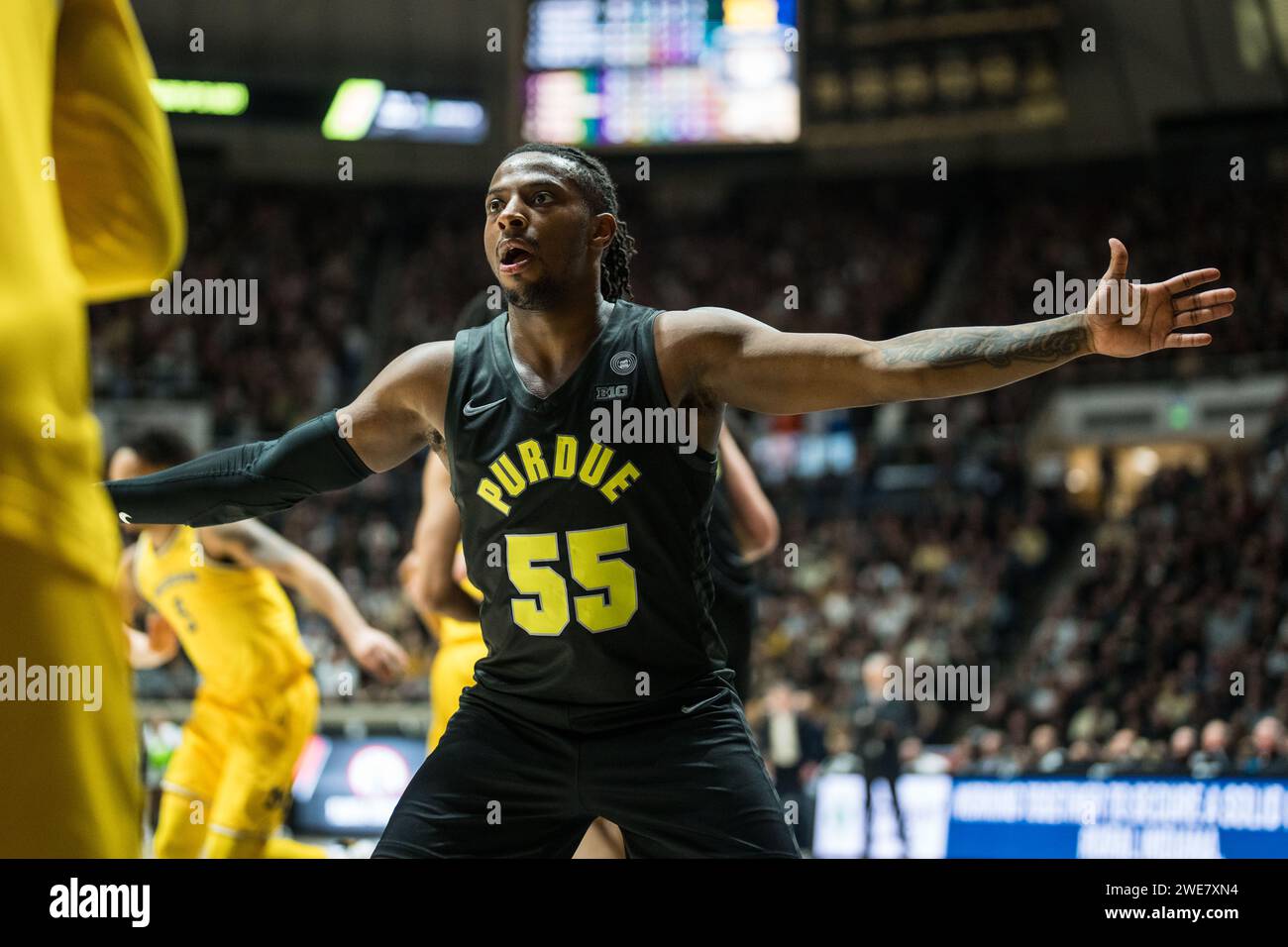 West Lafayette, Indiana, USA. 23rd Jan, 2024. Purdue Boilermakers Guard ...