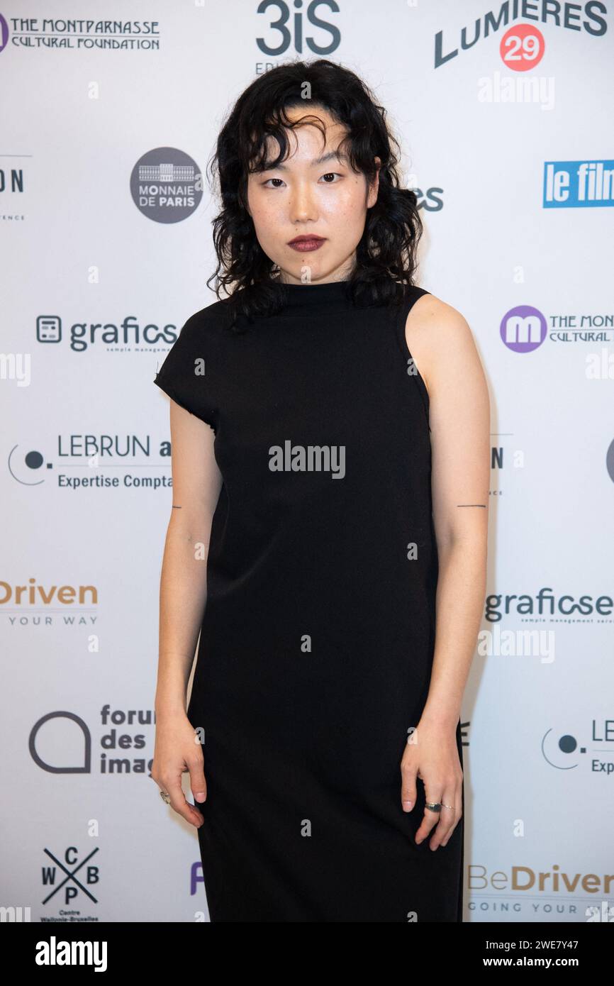 Paris France 22nd Jan 2024 Ji Min Park Attending The Photocall For The Lumieres De La Presse