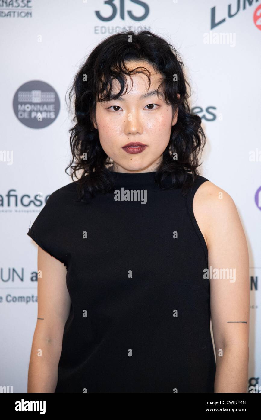 Paris France 22nd Jan 2024 Ji Min Park Attending The Photocall For The Lumieres De La Presse