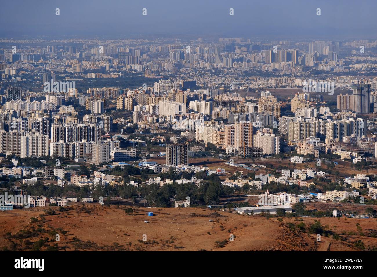 19 January 2024, Cityscape Skyline, Cityscape of Pune city view from ...