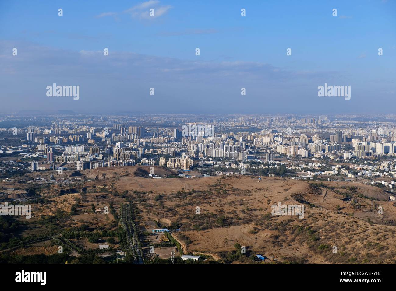 19 January 2024, Cityscape Skyline, Cityscape of Pune city view from ...