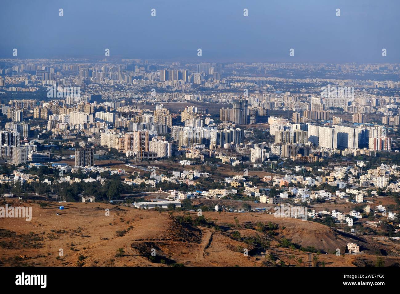 19 January 2024, Cityscape Skyline, Cityscape of Pune city view from ...