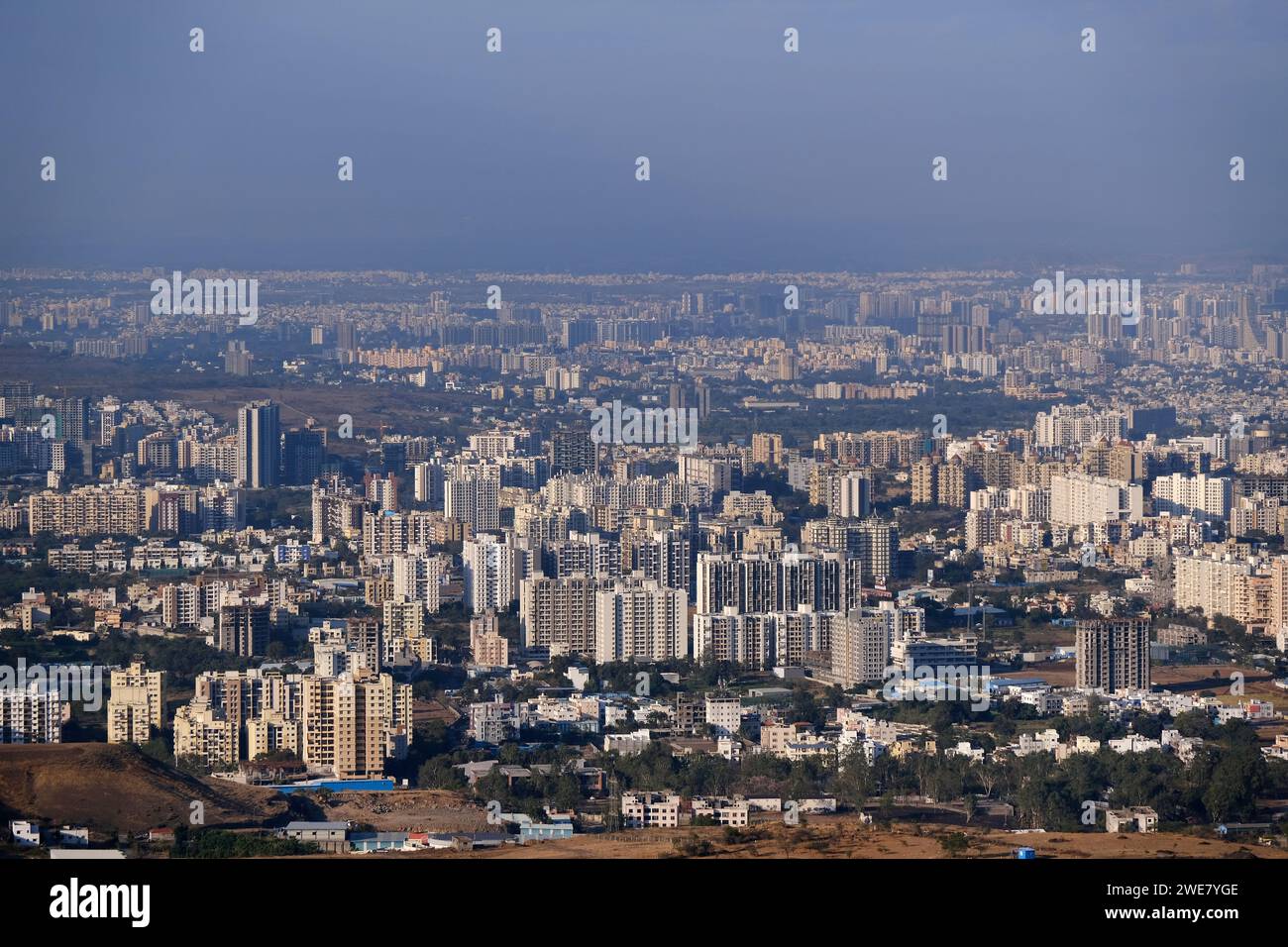 19 January 2024, Cityscape Skyline, Cityscape of Pune city view from ...