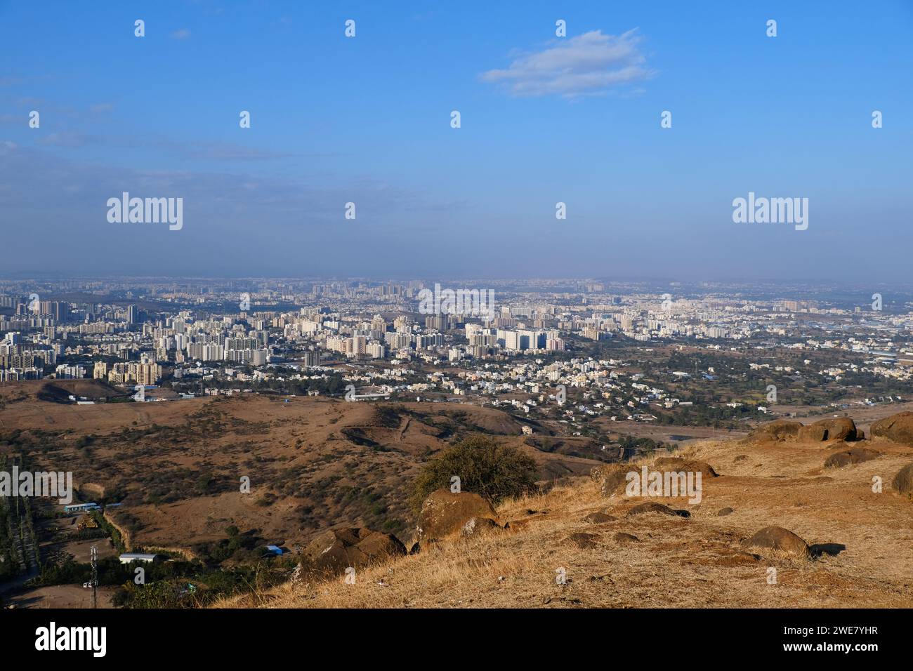 19 January 2024, Cityscape Skyline, Cityscape of Pune city view from ...