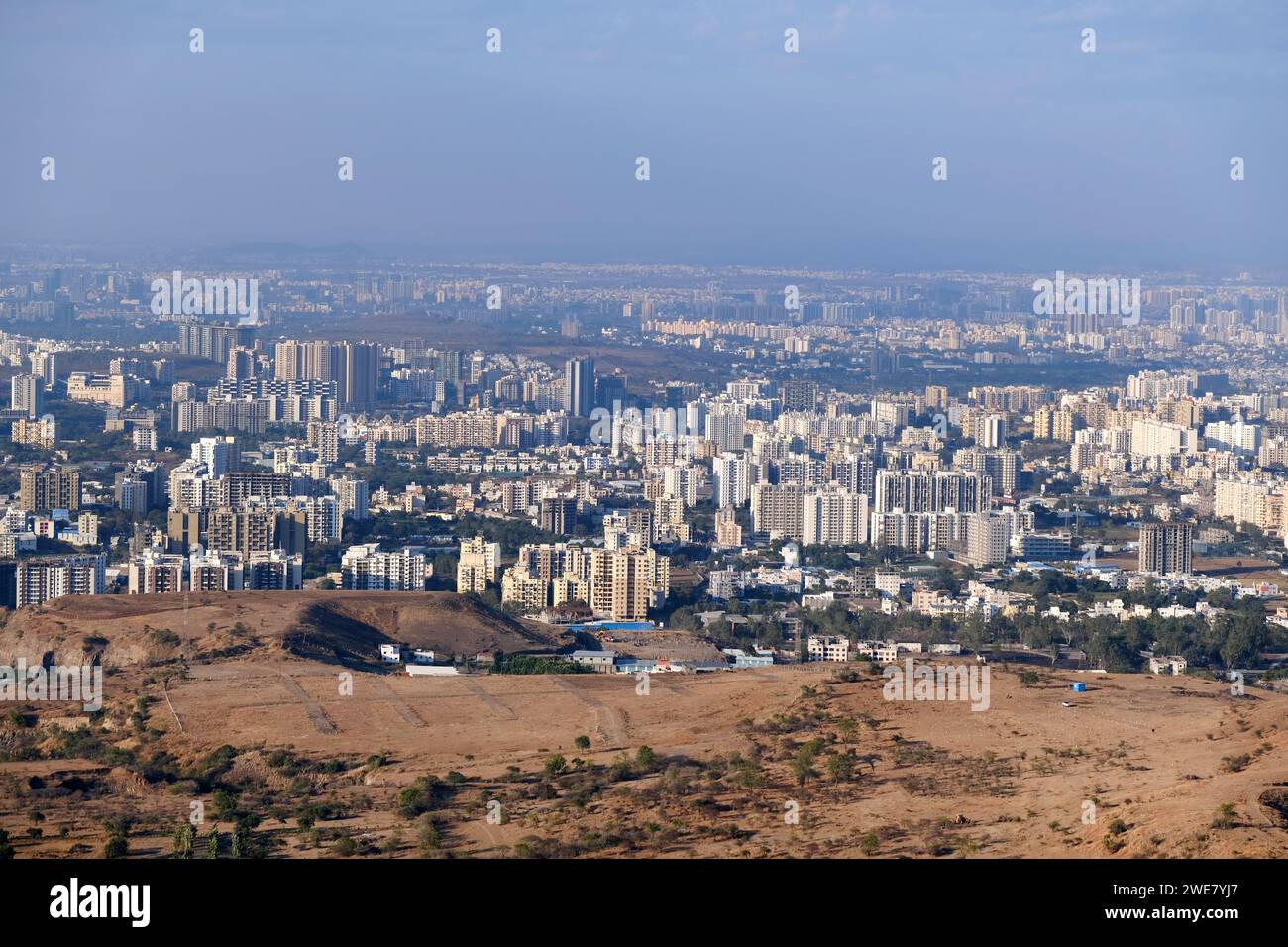19 January 2024, Cityscape Skyline, Cityscape of Pune city view from ...