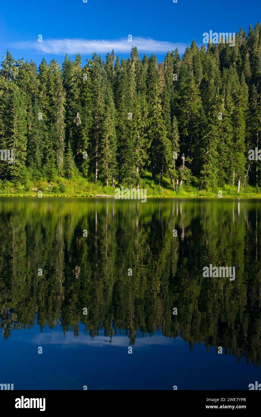 Evans Lake, Alpine Lakes Wilderness, Mt Baker-Snoqualmie National Forest, Washington Stock Photo ...