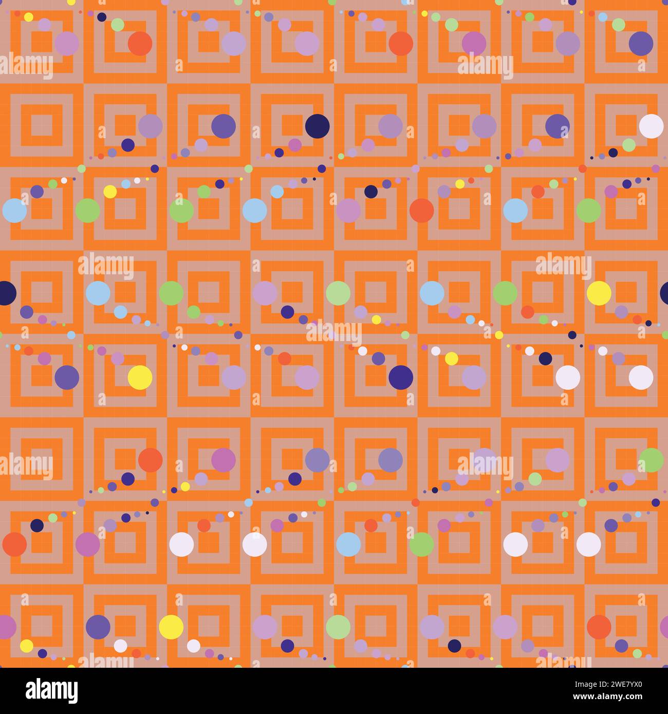 Kids fashion seamless pattern. Trendy design with basic shapes. Simple ...