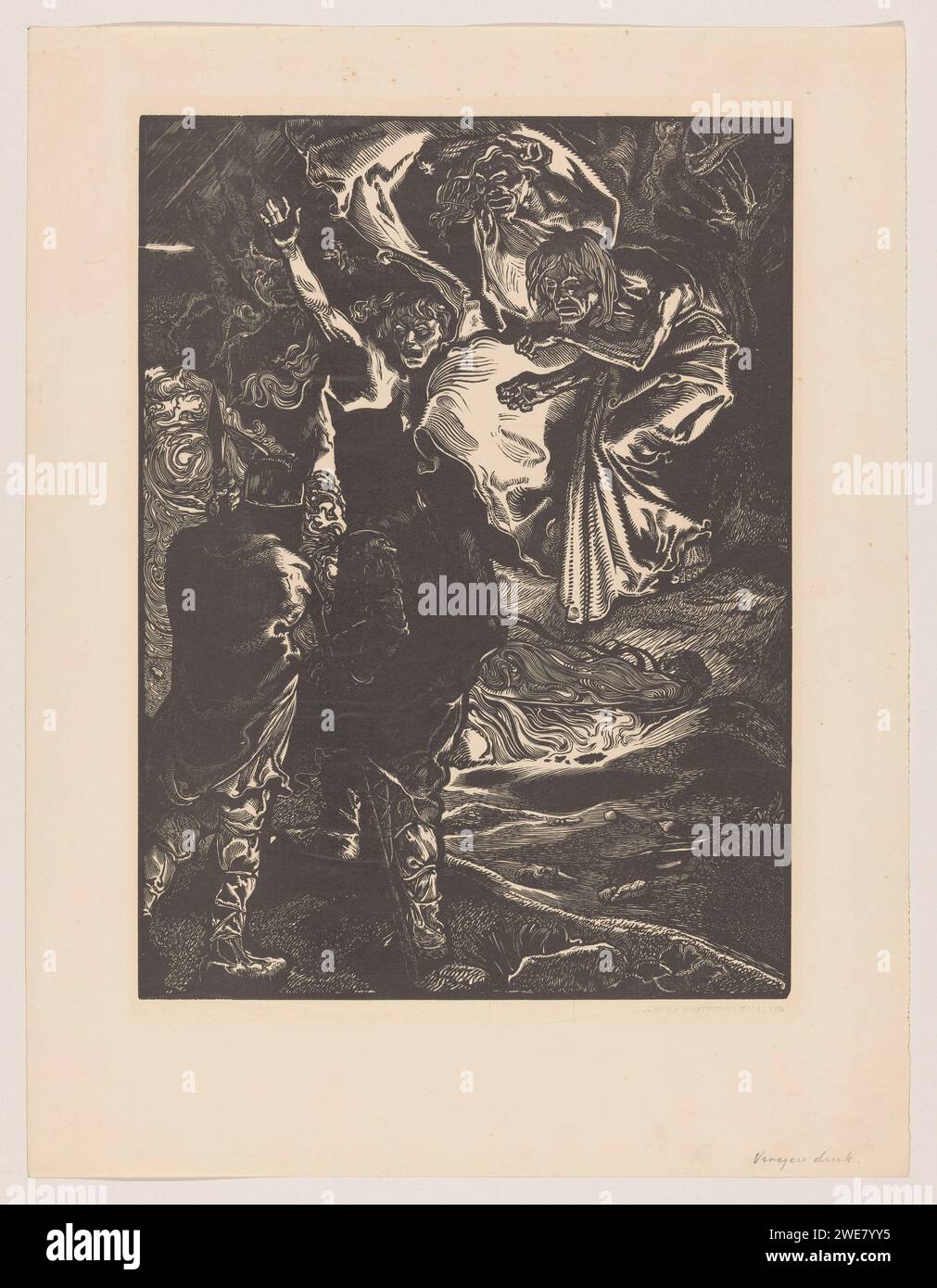 Macbeth and Banquo meet the three witches, Johannes Josephus Aarts ...