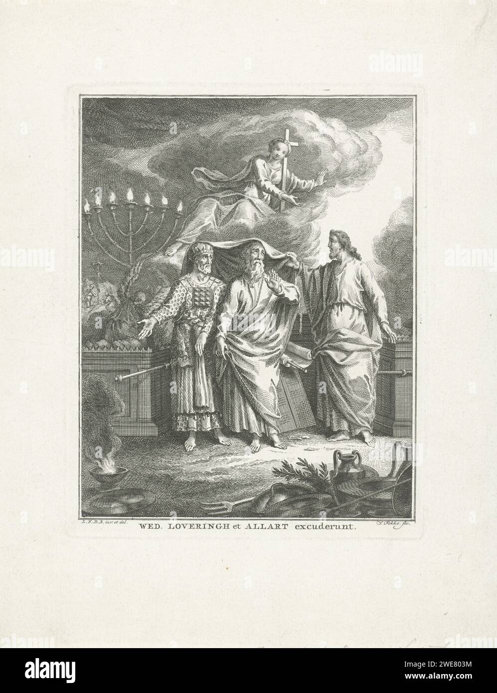 Moses, Aaron and Christ symbolize the old and New Testament, Simon ...