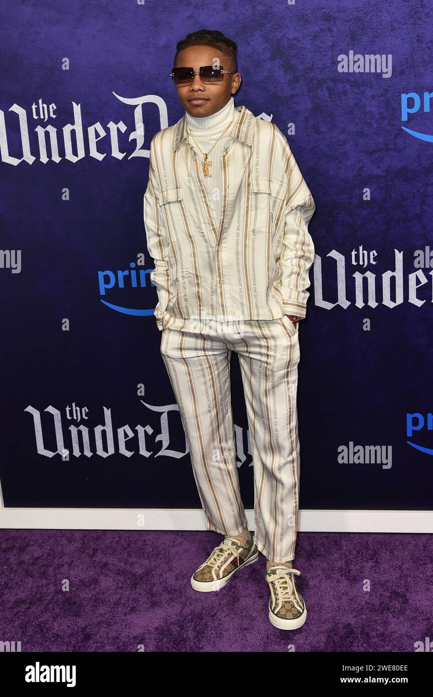 Jonigan Booth arrives at the world premiere of "The Underdoggs" on ...