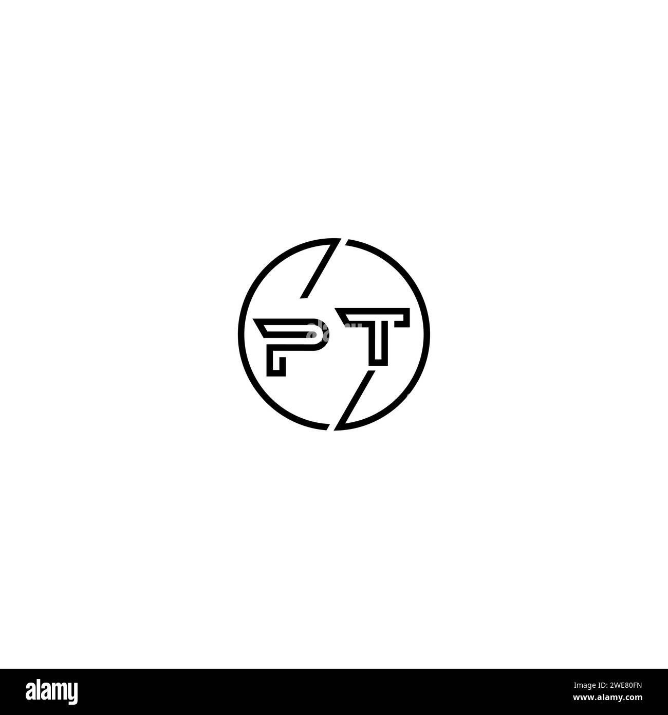 Letter pt logo Cut Out Stock Images & Pictures - Alamy