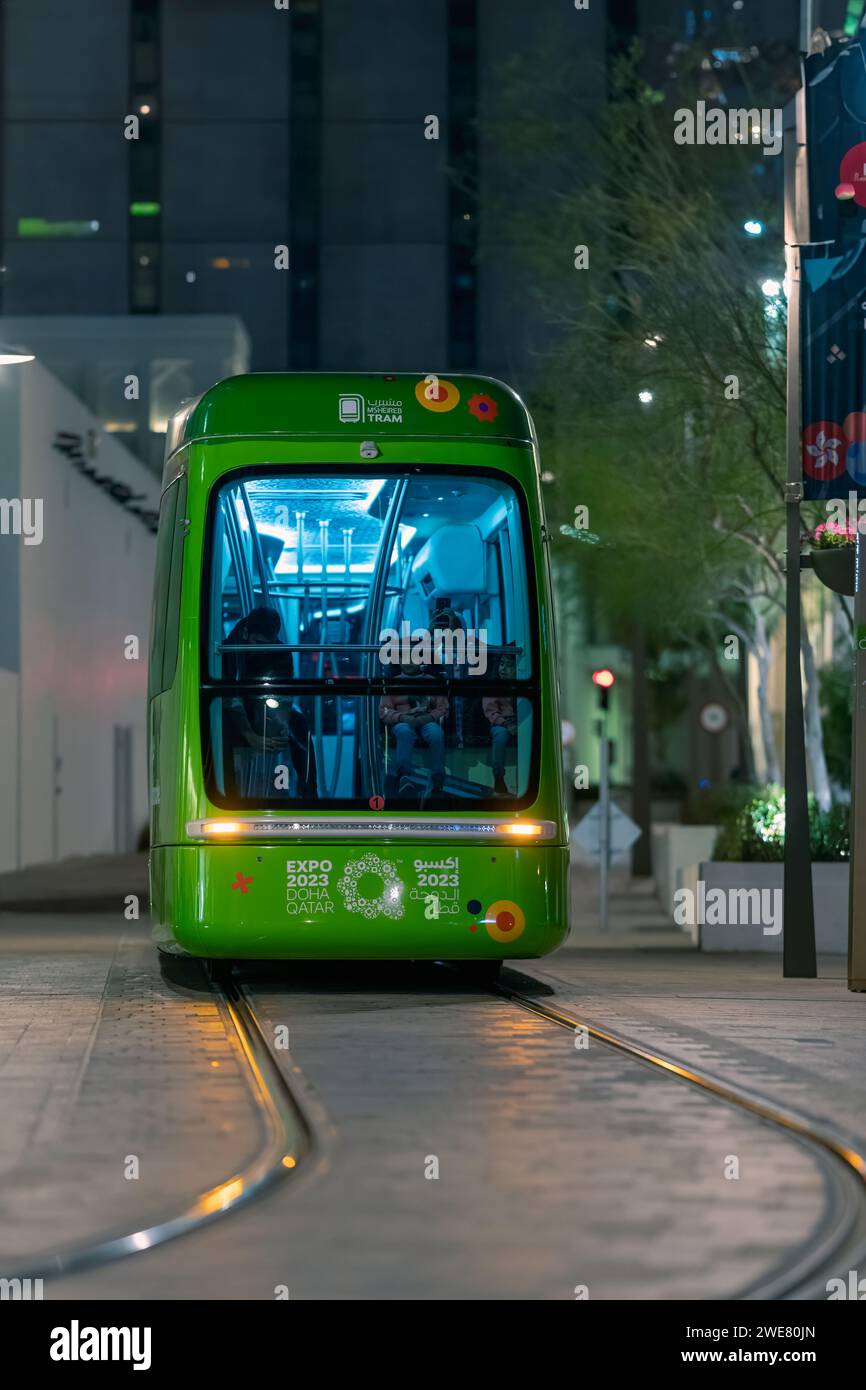 Doha, Qatar - January 22, 2024: Building Architecture of Musheireb ...