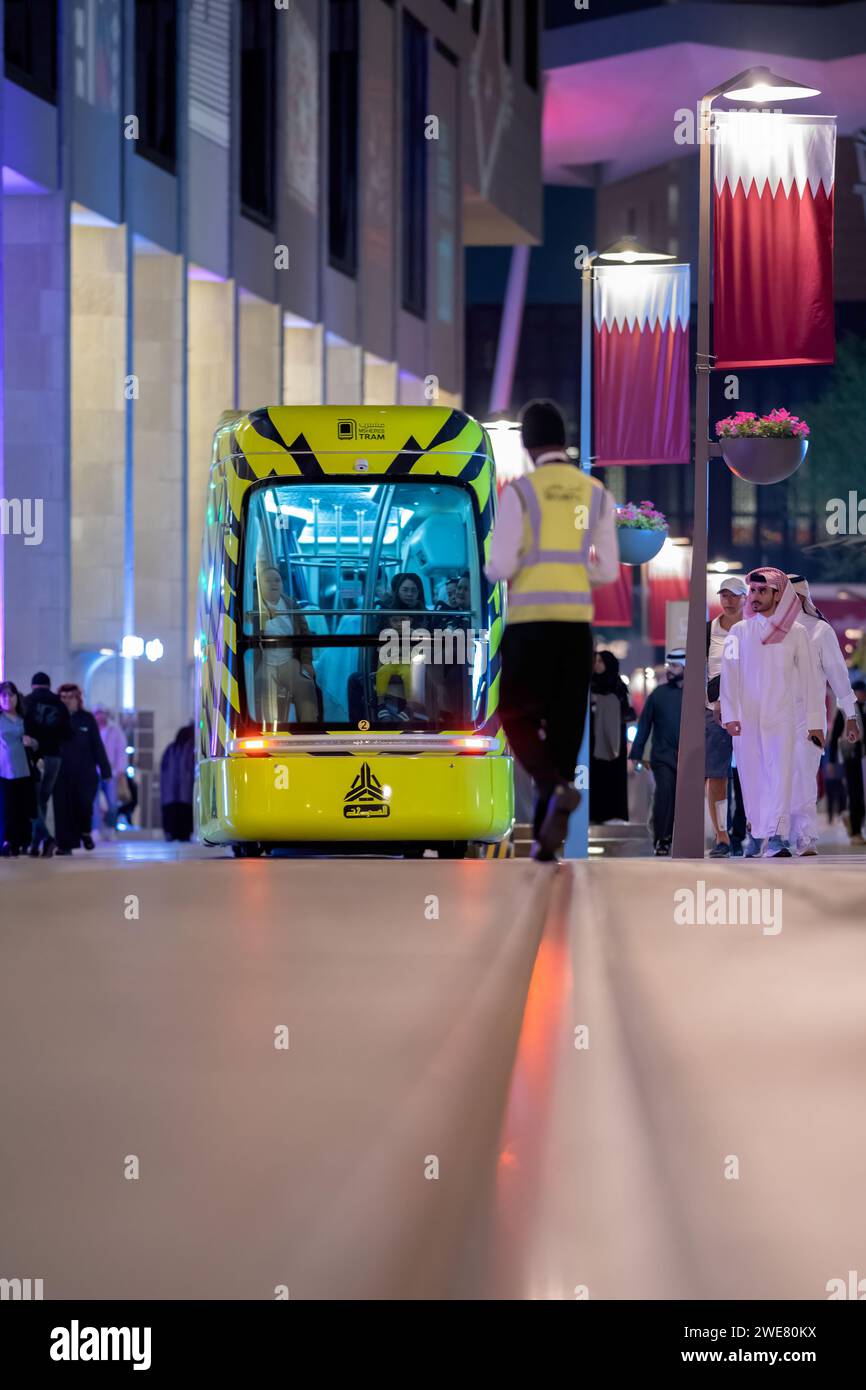 Doha, Qatar - January 22, 2024: Building Architecture of Musheireb ...