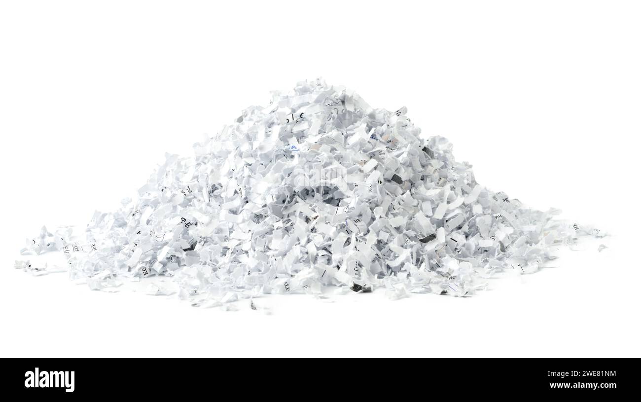 Abstract shredded paper texture Cut Out Stock Images & Pictures - Alamy