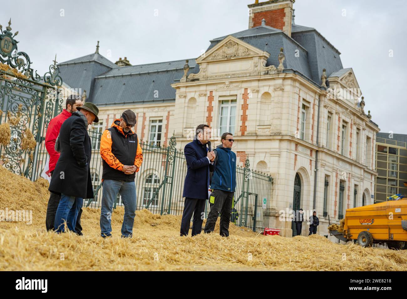 Poitiers, France. 23rd Jan, 2024. © PHOTOPQR/LA NOUVELLE REPUBLIQUE ...
