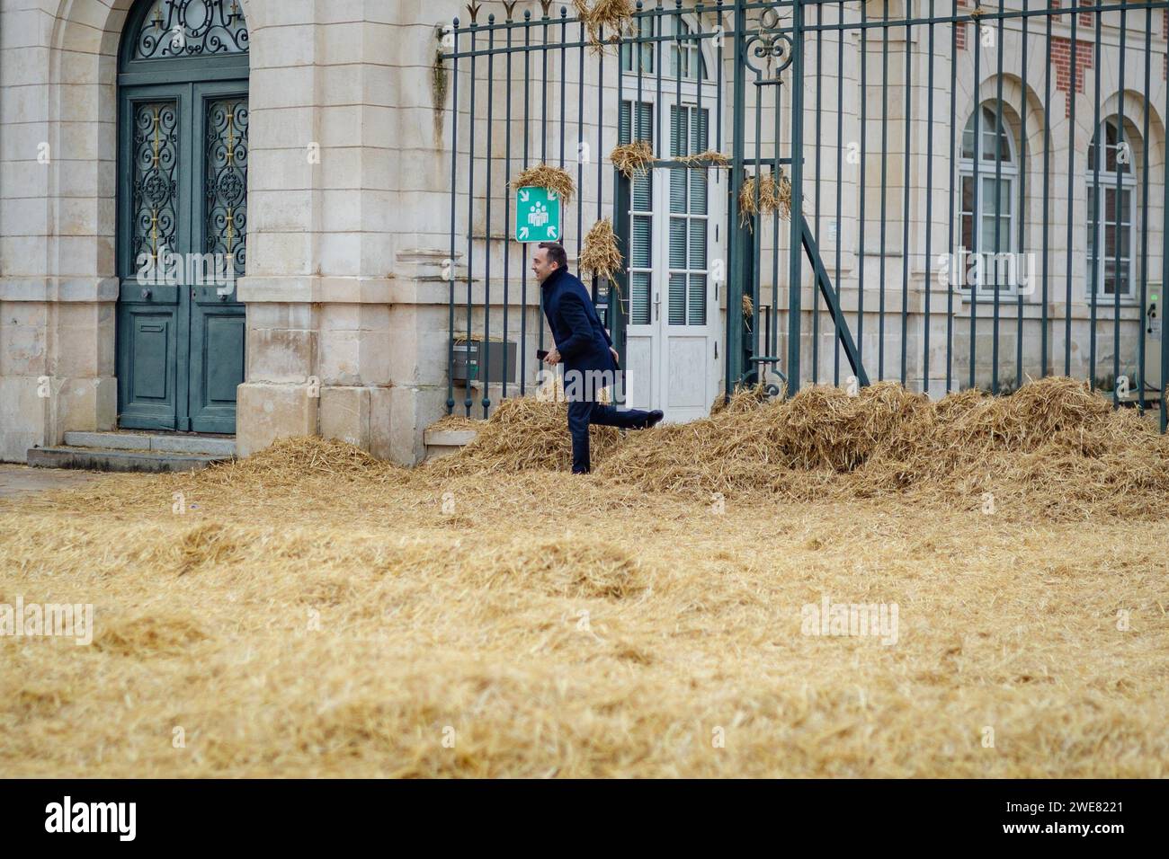 Poitiers, France. 23rd Jan, 2024. © PHOTOPQR/LA NOUVELLE REPUBLIQUE ...