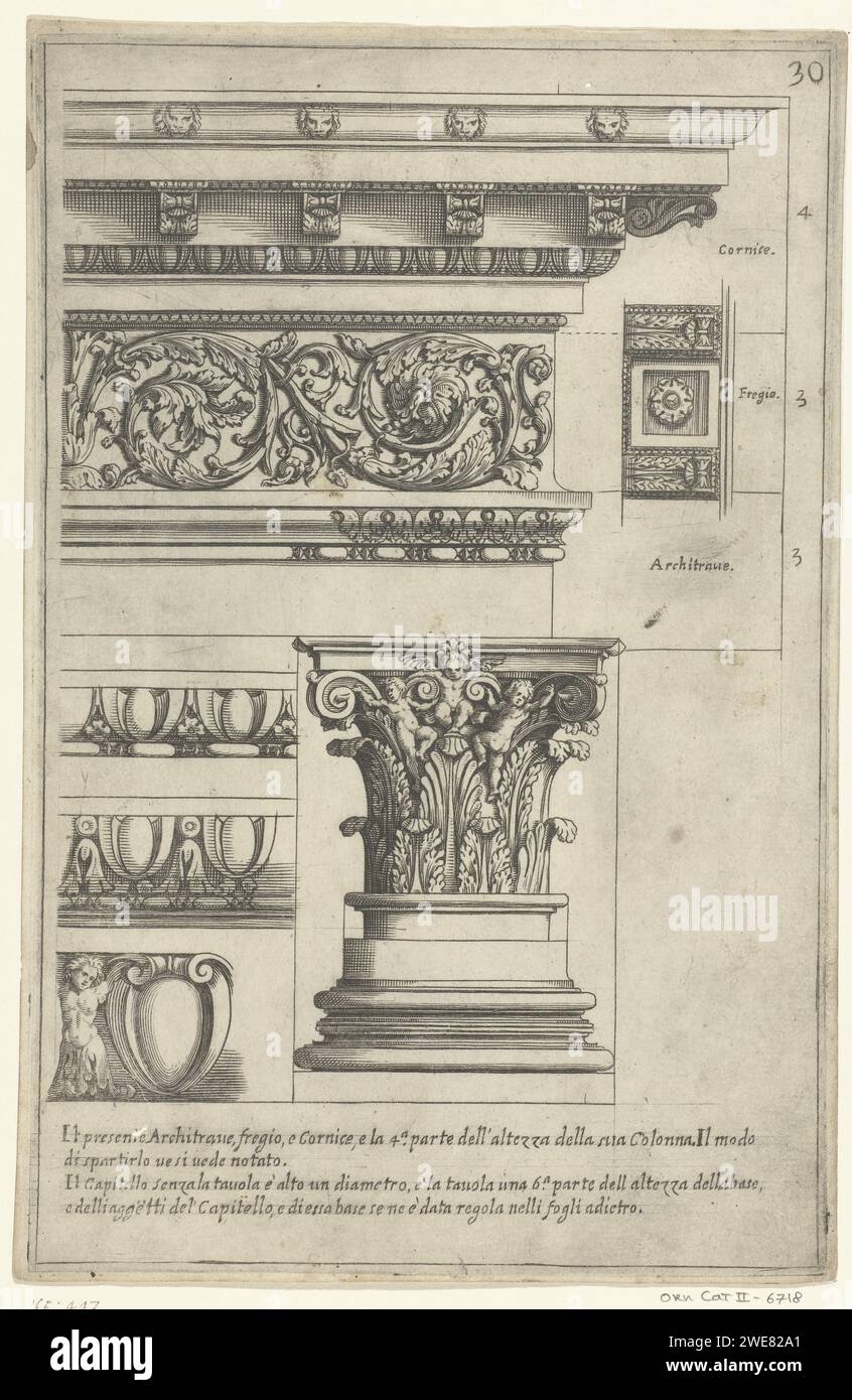 Italy cornice frame rome hi-res stock photography and images - Alamy