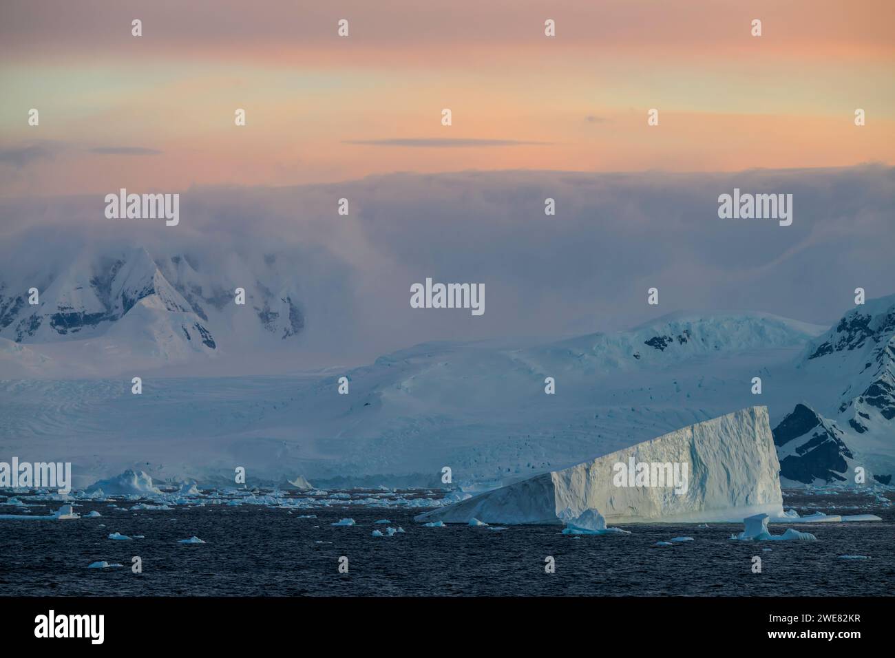 Iceberg floating in Mikkelsen Harbour, Antarctica Stock Photo - Alamy