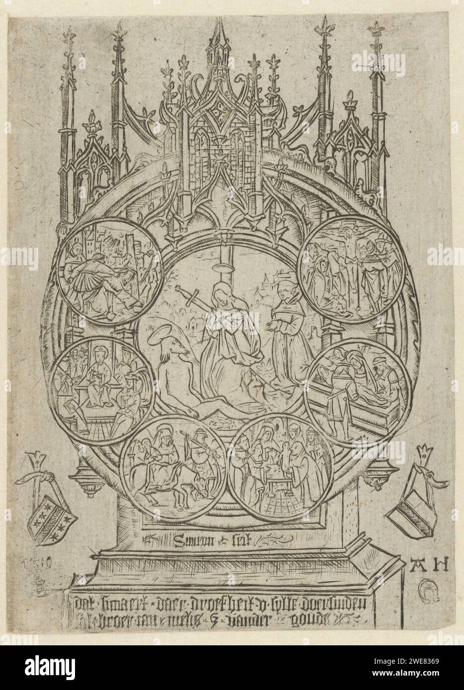 The Leef of Christ in a shrine with six other performances from the ...