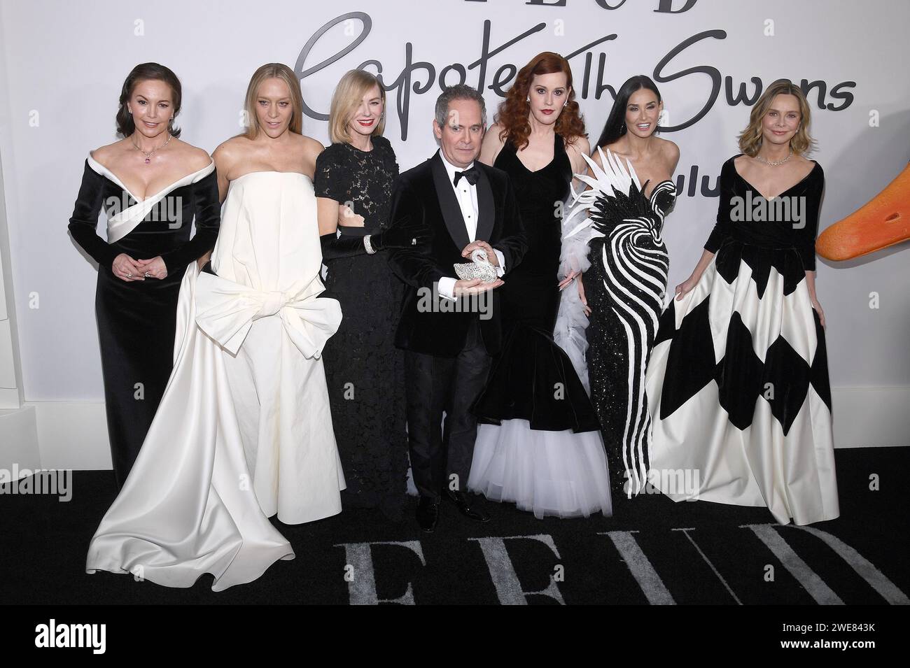 New York, USA. 23rd Jan, 2024. (L-R) Diane Lane, Chloe Sevigny, Naomi ...