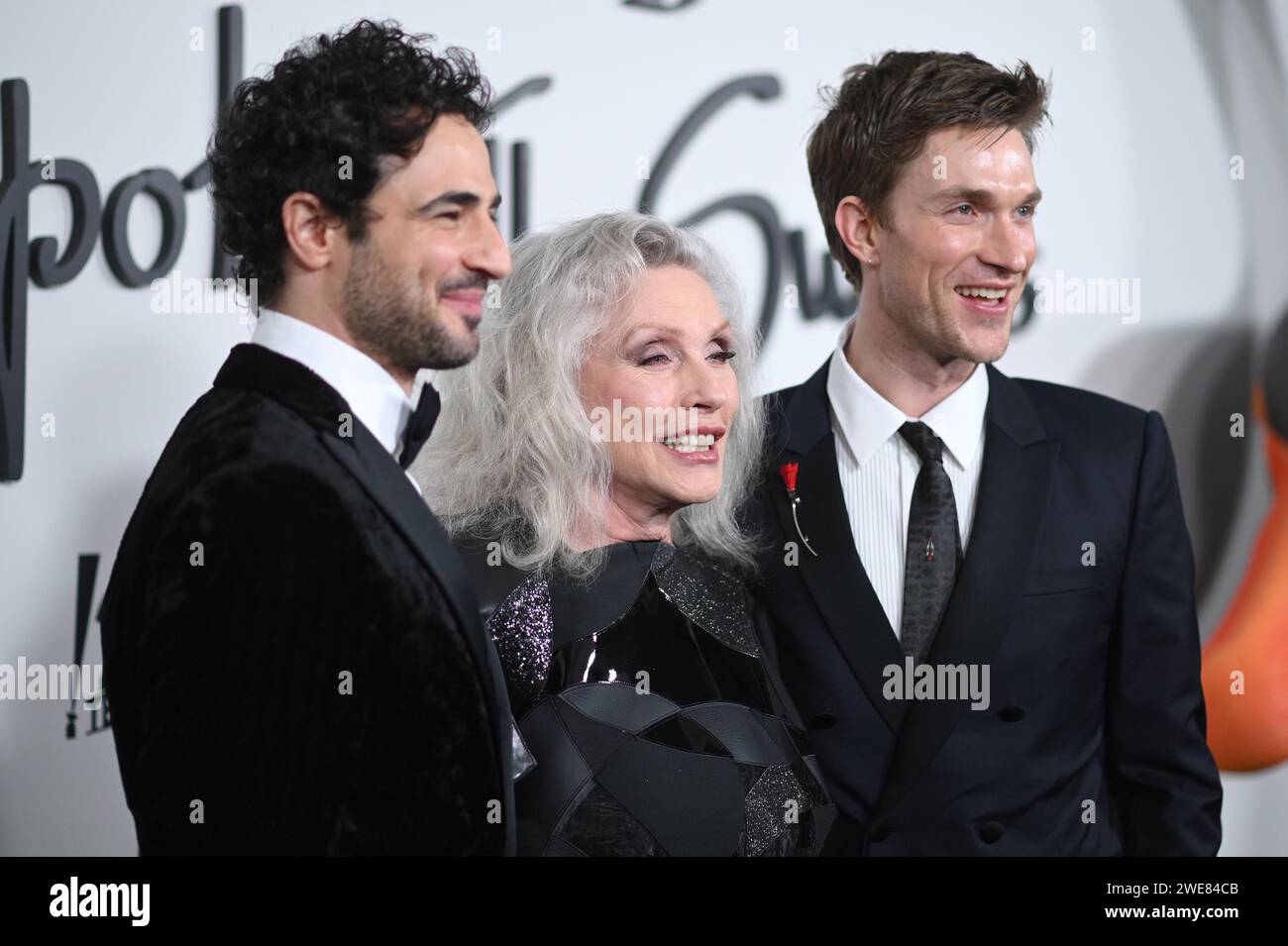 New York, USA. 23rd Jan, 2024. (L-R) Fashion designer Zac Posen, Debbie ...