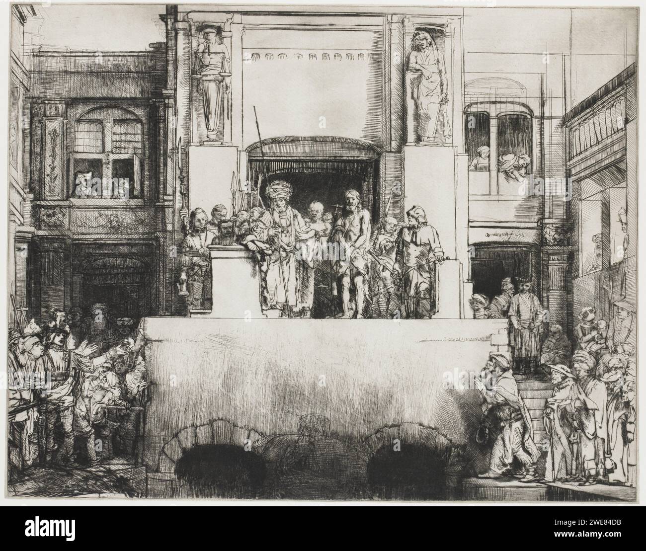 Christ Presented to the People: Oblong Plate, Rembrandt van Rijn, 1655 ...