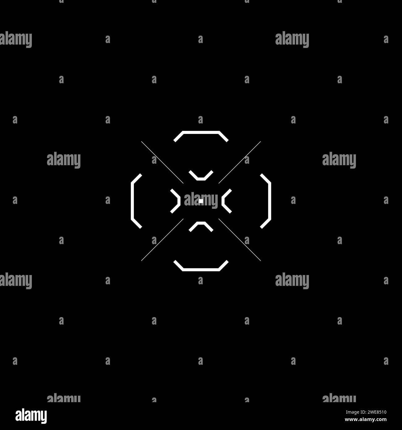 Cyberpunk style target, HUD aim, tech digital sight Stock Vector Image ...