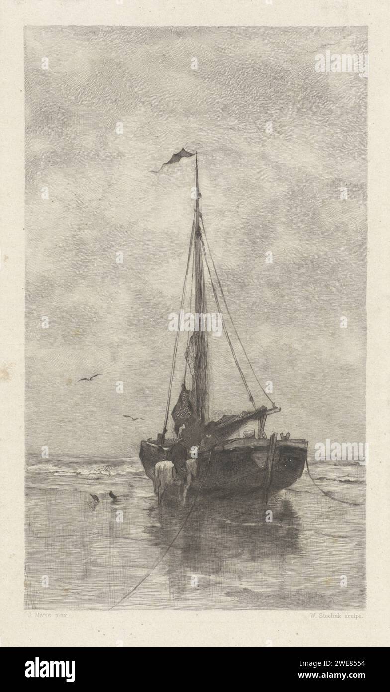 Bomschuit, Willem Steelink (II), after Jacob Maris, 1866 - 1928 print A ...