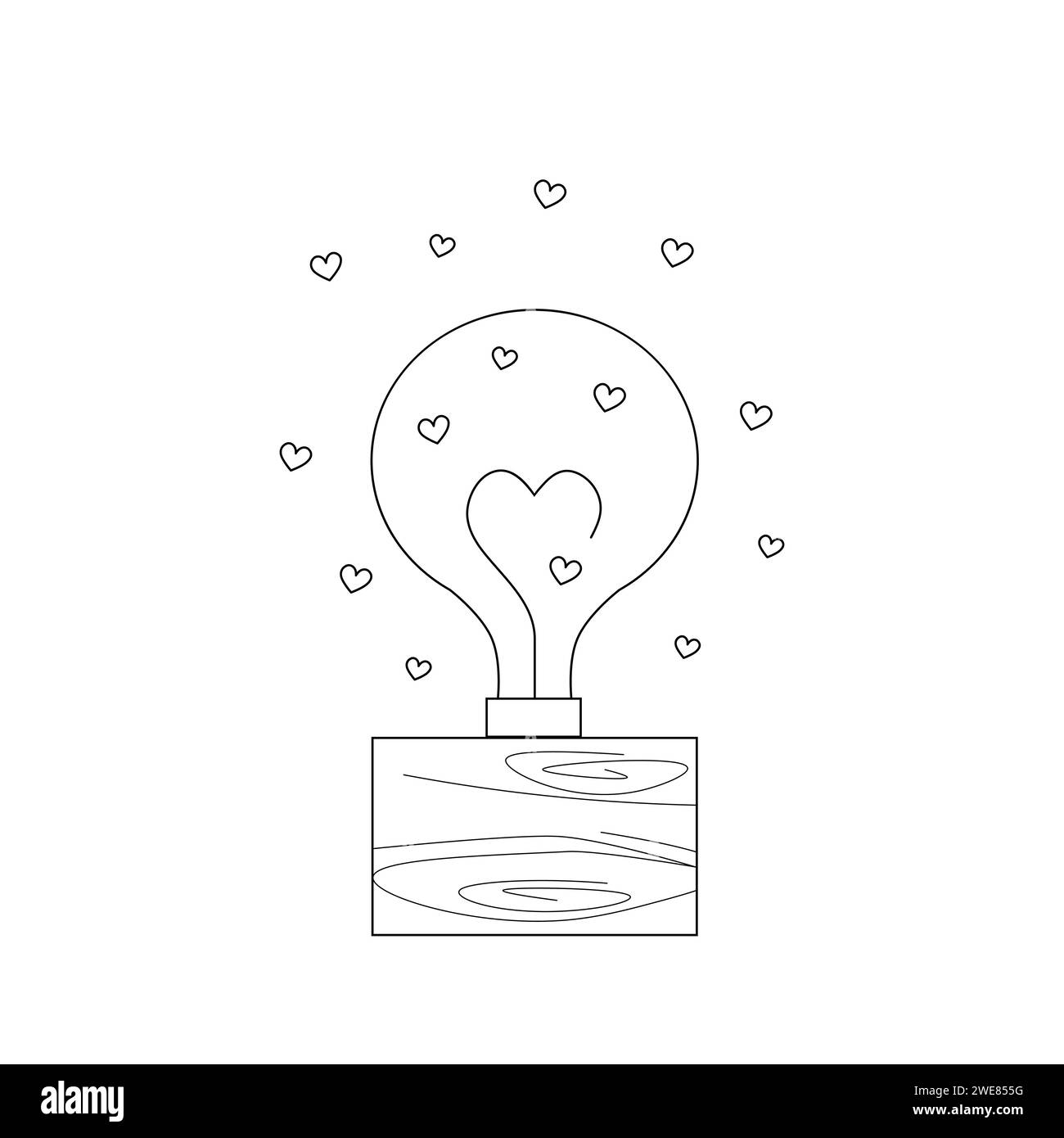 Valentines plant Black and White Stock Photos & Images - Alamy