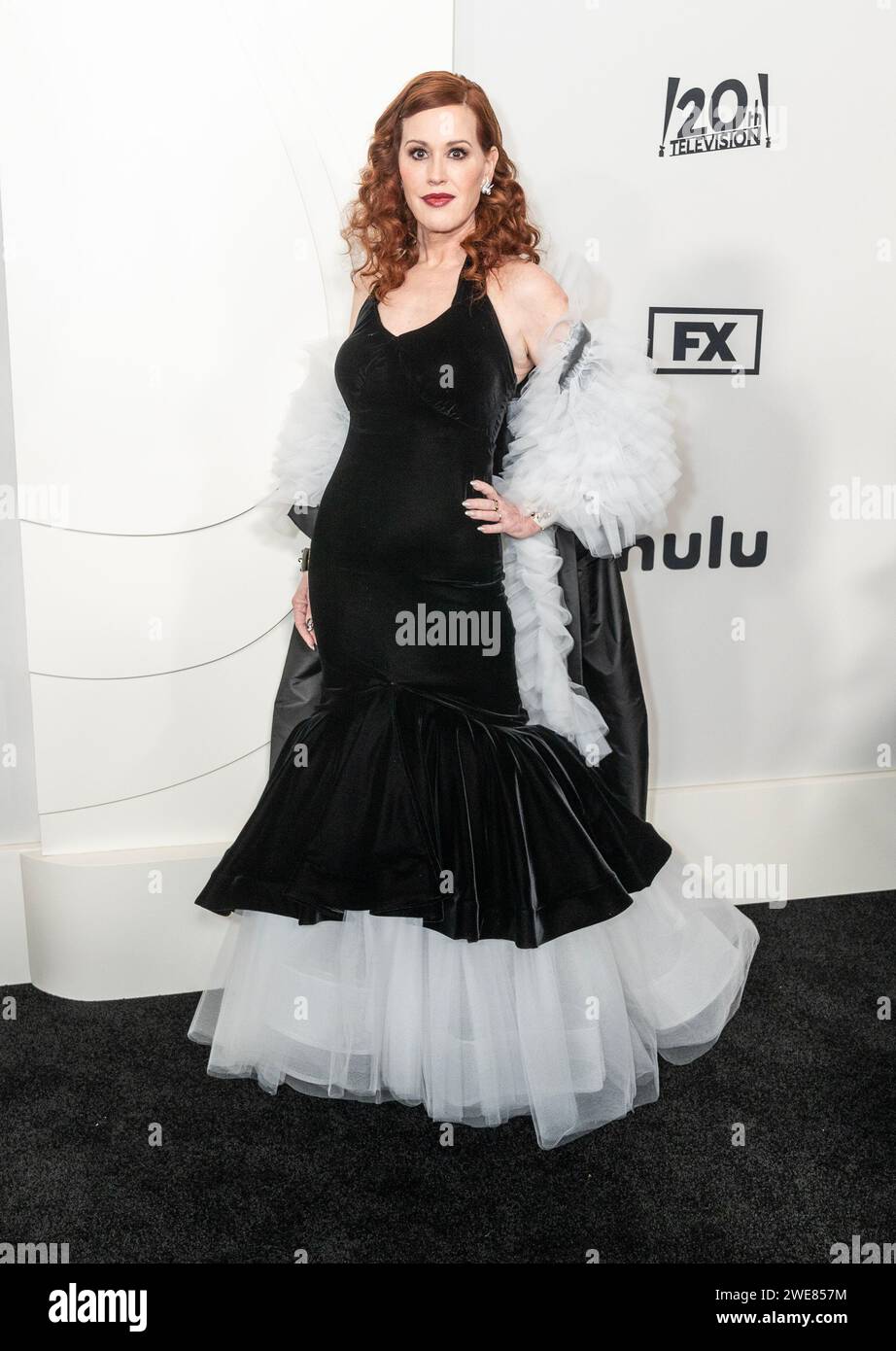 New York, USA. 23rd Jan, 2024. Molly Ringwald wearing dress by Rodarte ...